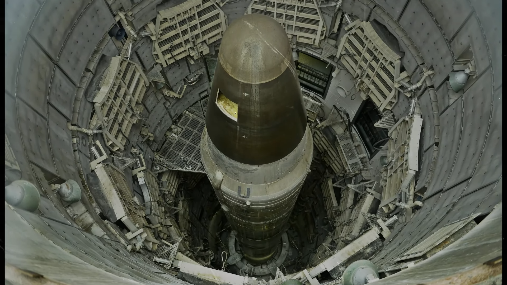 A nuclear warhead sat in the silo - then the rocket exploded beneath it