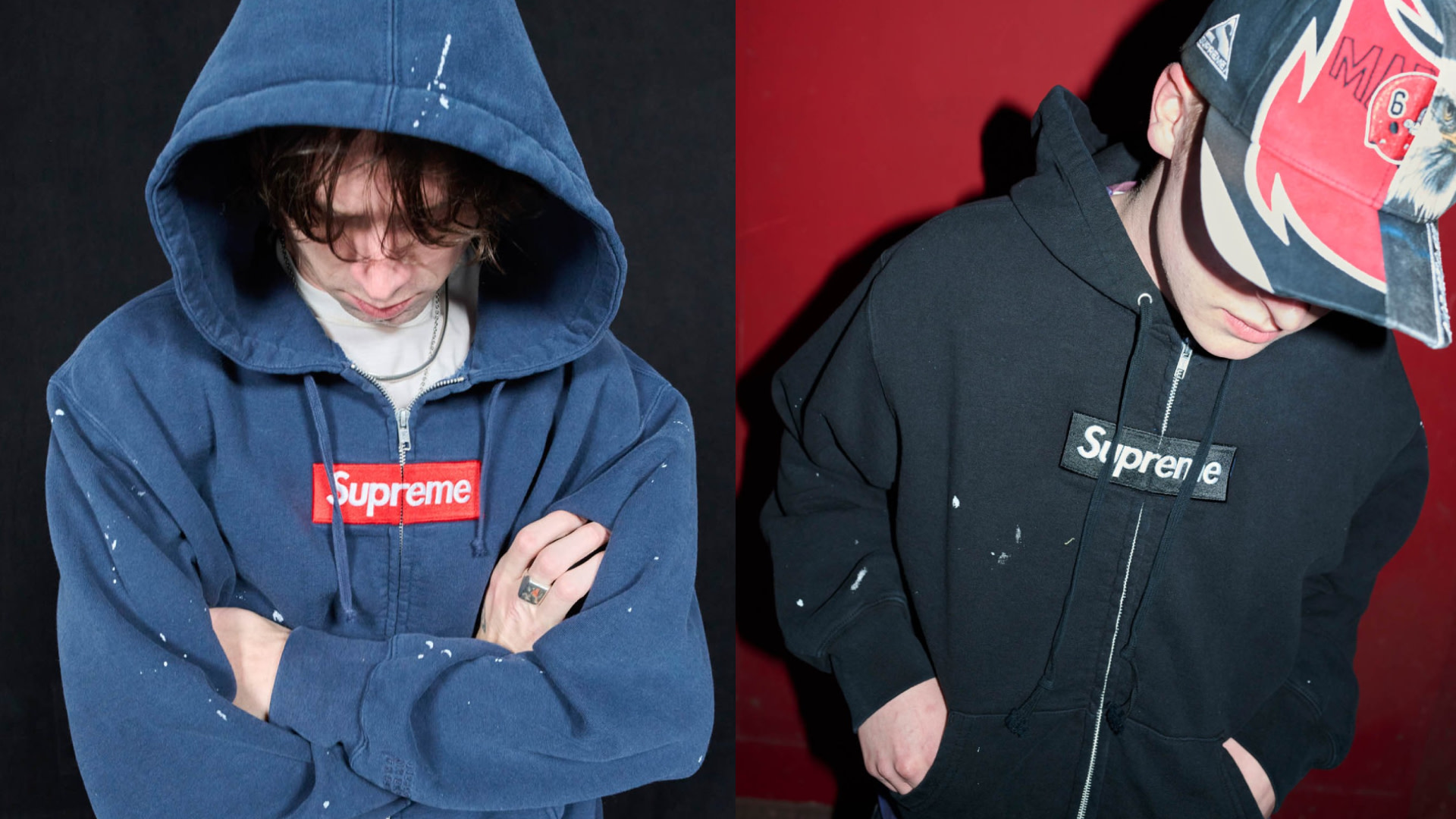 Supreme and MM6 Maison Margiela collab collection: Zip-up hoodies ...