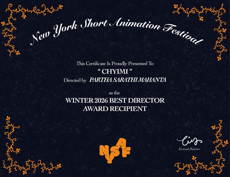 'CHYIMI' wins best director award at New York Short Animation Festival 2026