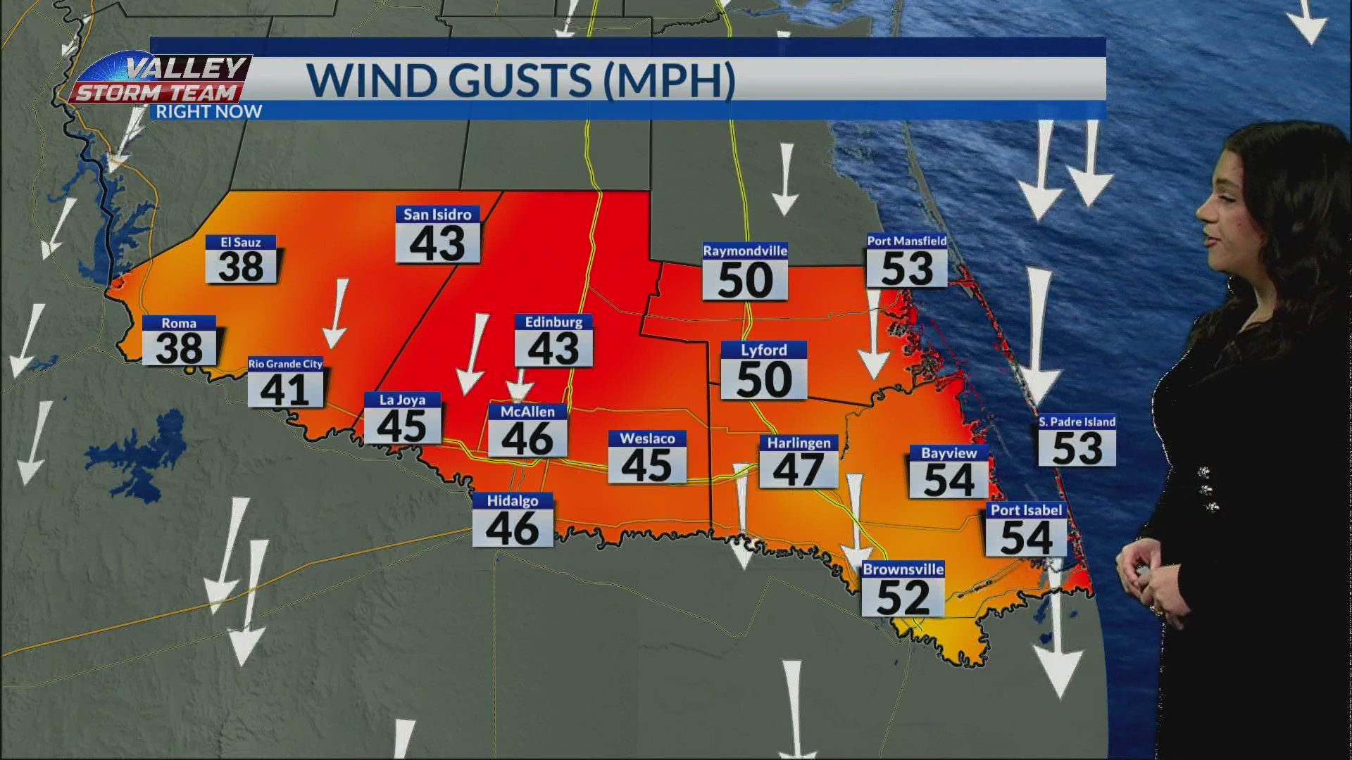 Wind gusts expected to reach up to 50 mph throughout Monday