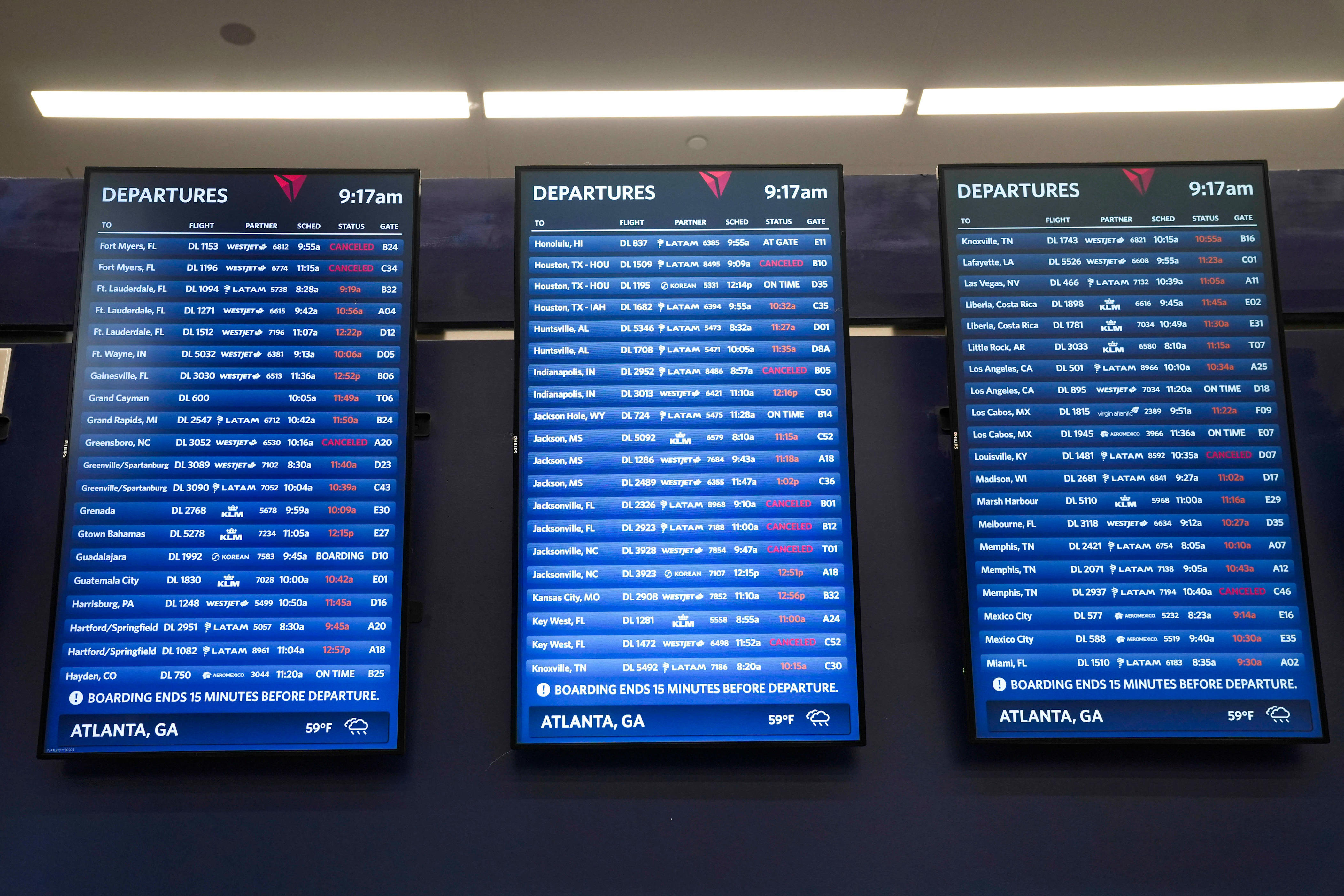 Storm cancels 3,000+ flights as long TSA lines snarl airports
