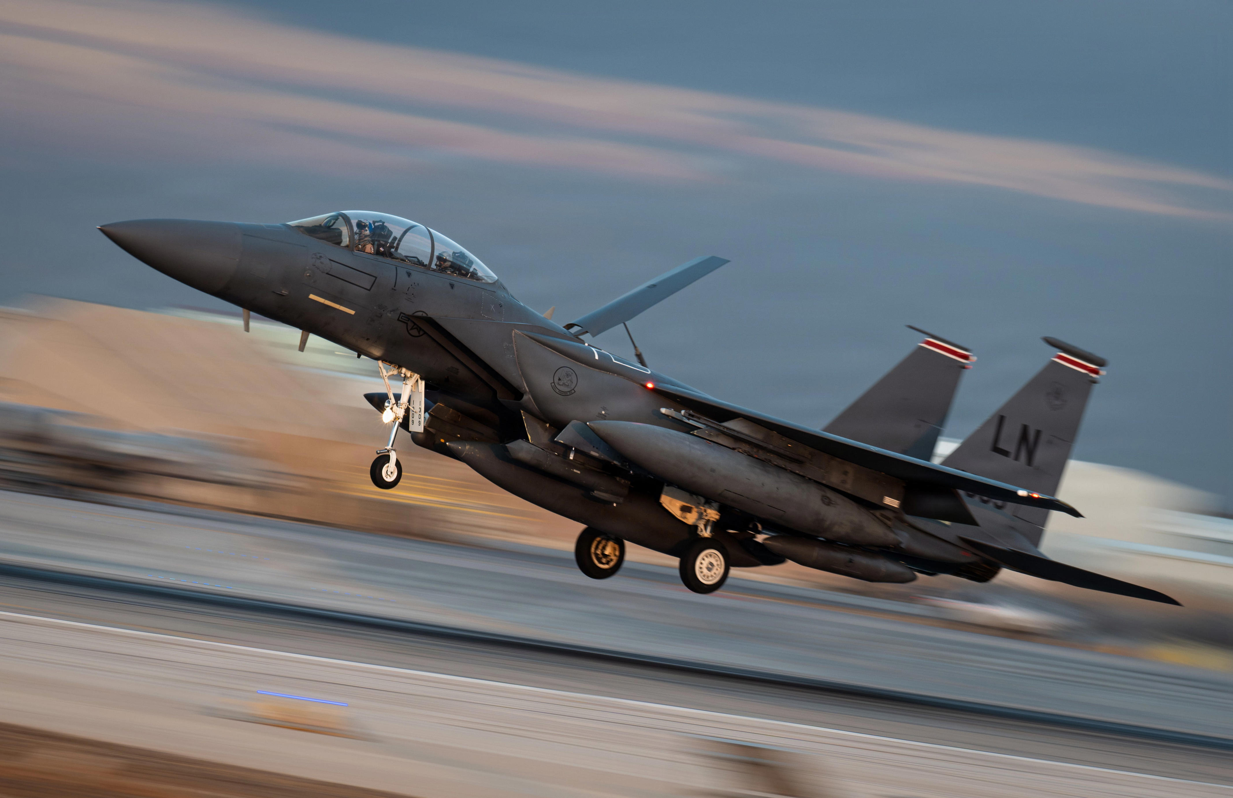 F-15E Strike Eagles, deployed during Operation Epic Fury, can fly 2.5 ...