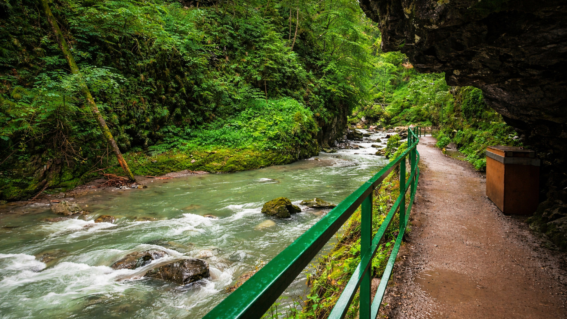 Breitachklamm Germany spectacular gorge of the Allgäu region (4K)