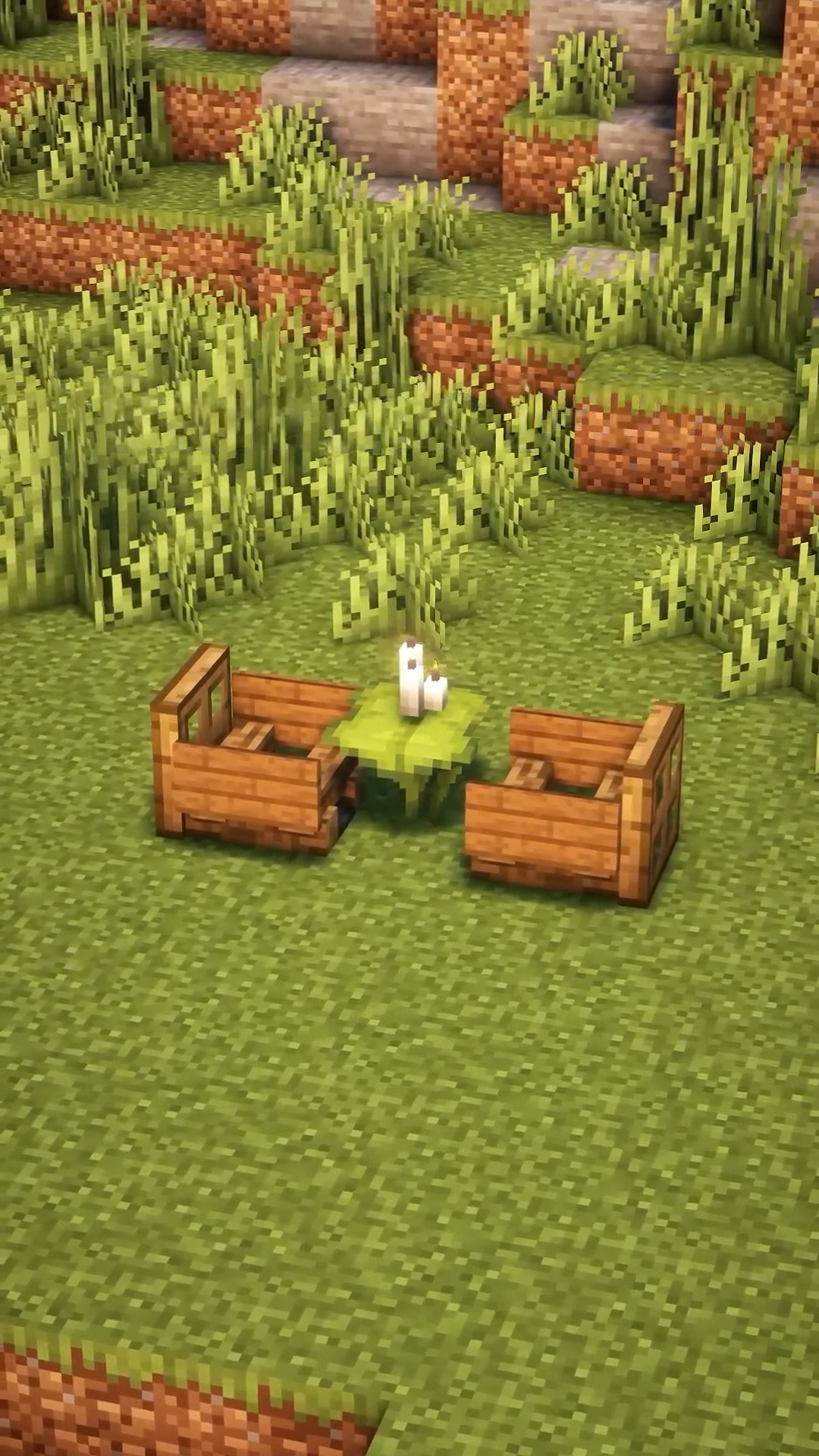 Simple table designs that change Minecraft room style