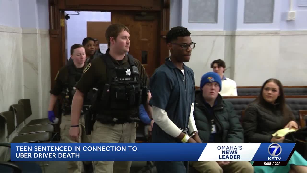 Teenager sentenced to prison in Omaha Uber driver's death