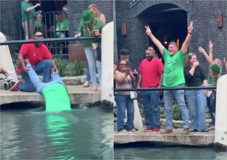 Man's viral River Walk dip gets labeled a 'San Antonio baptism' by locals