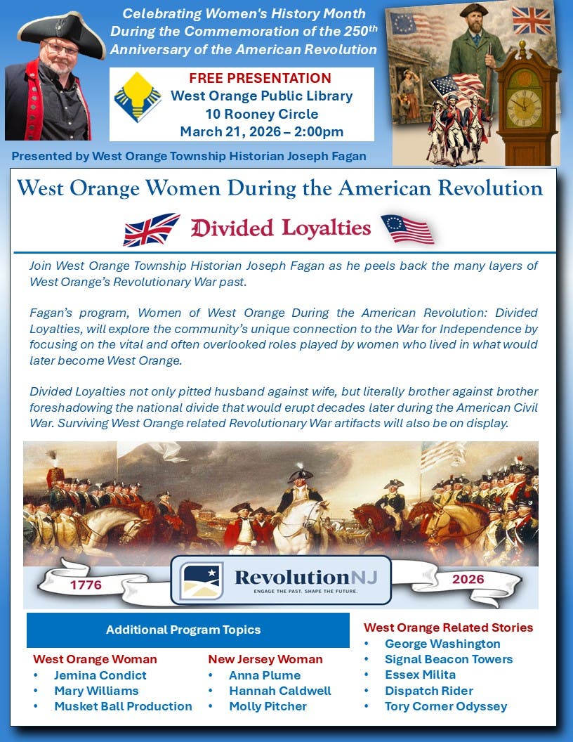 West Orange women during the American Revolution: Women's History Month ...