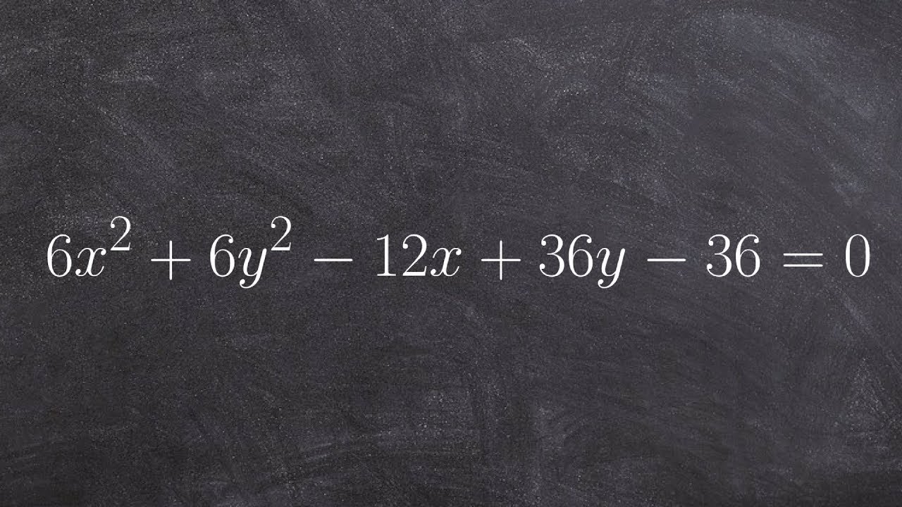 Learn how to classify conic sections