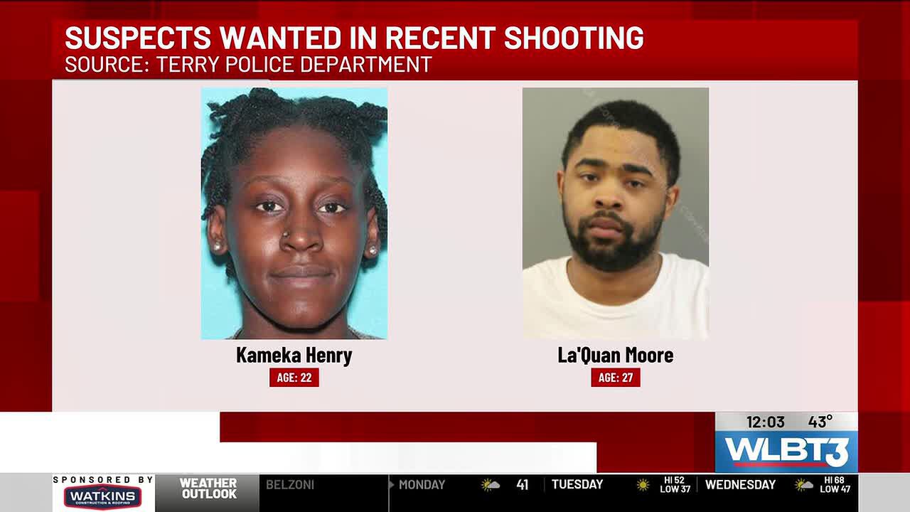 Woman, man wanted in recent Terry shooting