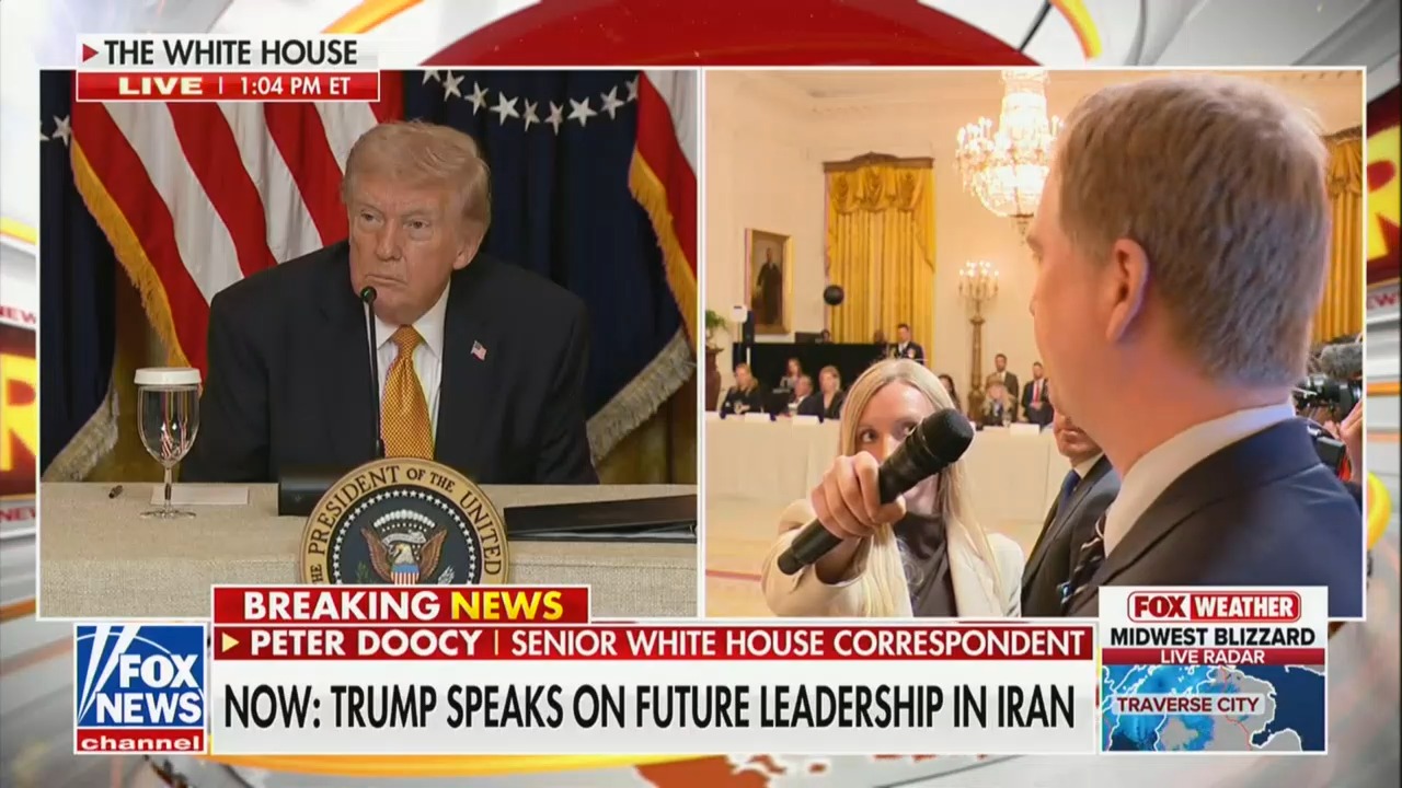 Fox’s Peter Doocy asks Trump why he can’t reopen the Strait of Hormuz ...
