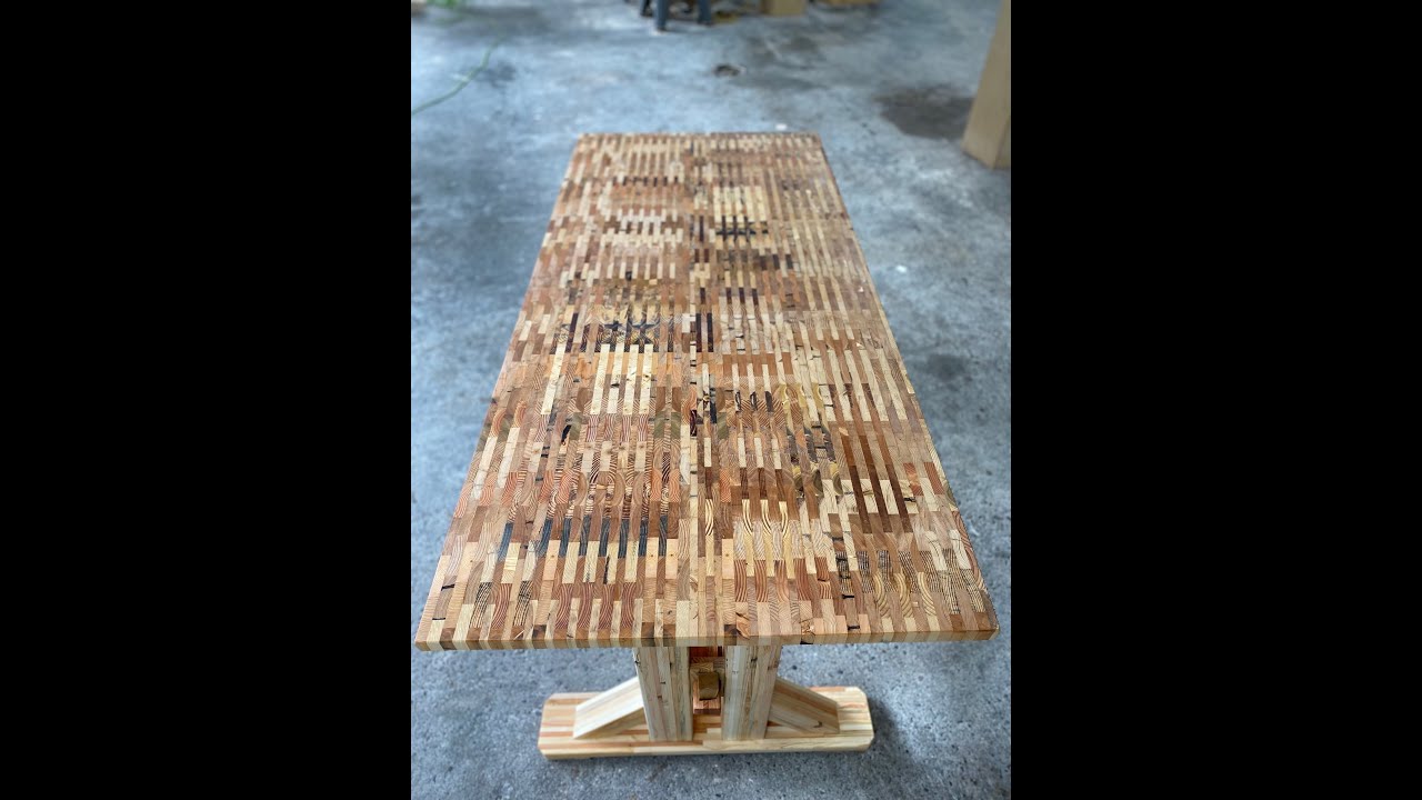 Transforming pallets into a beautiful table