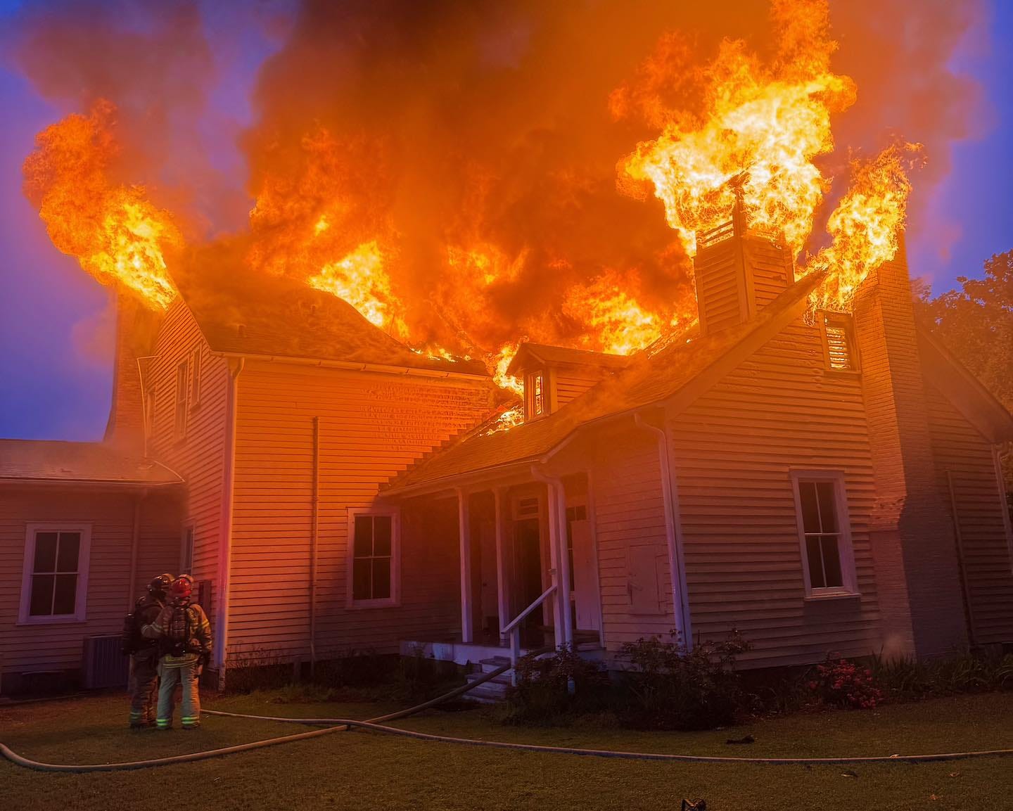 Historic Beadel House at Tall Timbers destroyed by fire