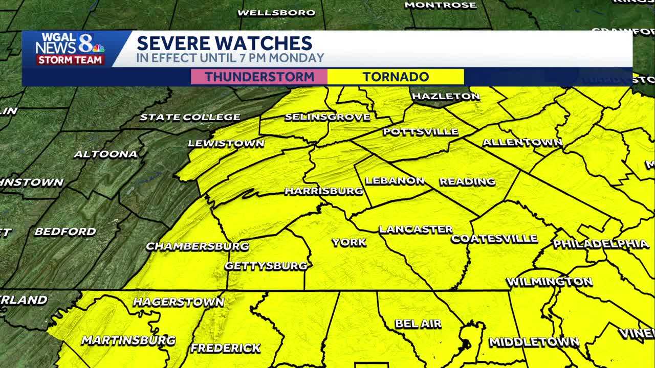NWS issues tornado watch | Full list of counties affected