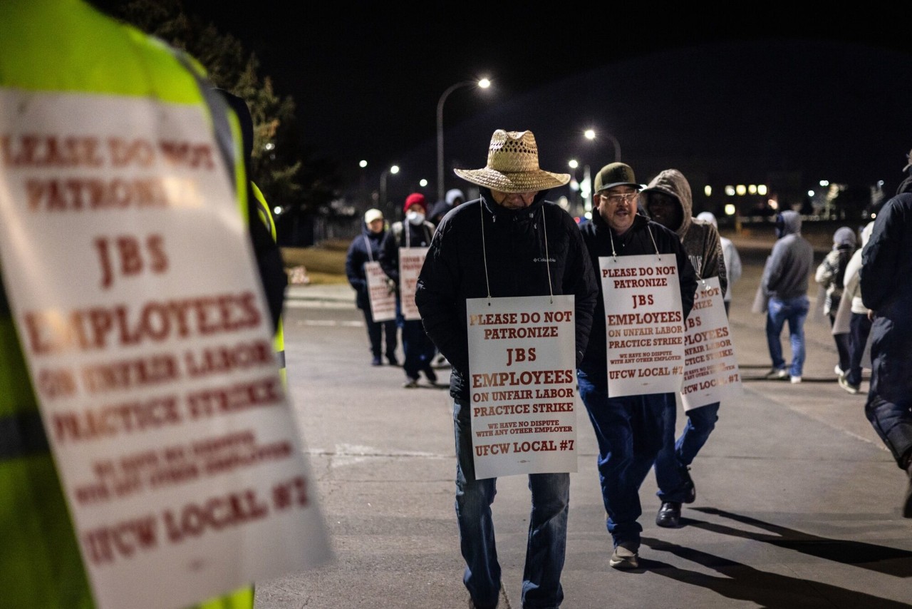 JBS beef-plant workers begin industry’s largest strike in years