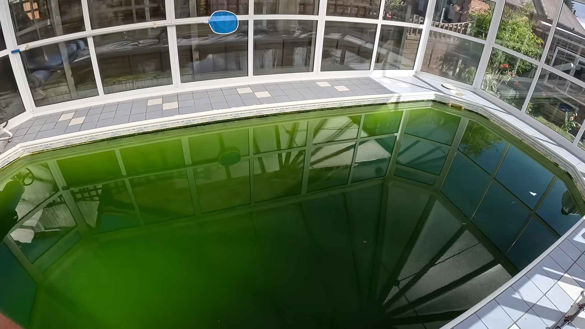 What Turned This Indoor Pool From Swamp to Crystal Clear
