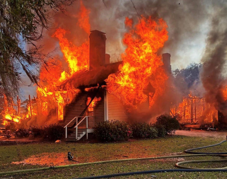 Historic Beadel House at Tall Timbers destroyed by fire