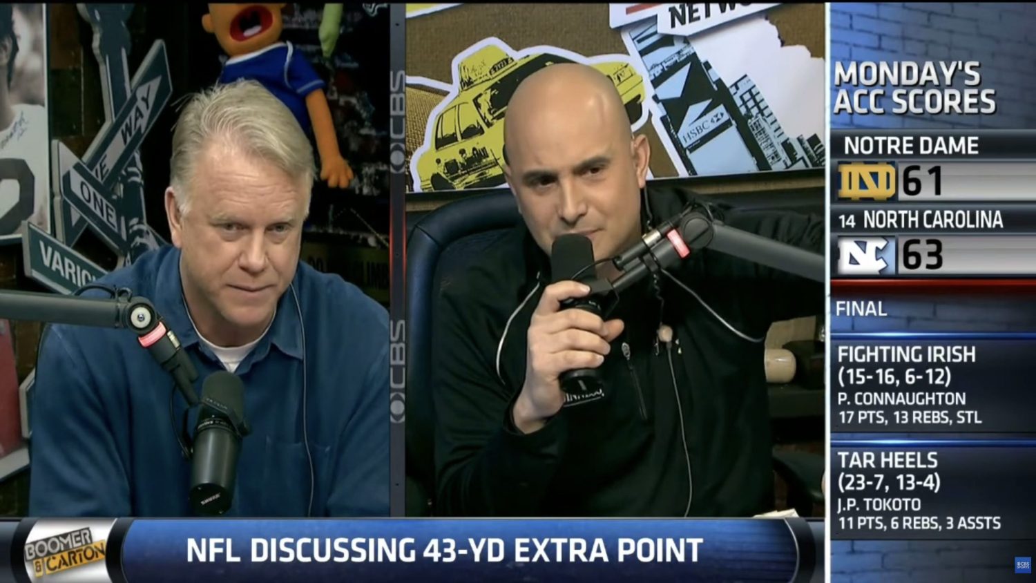 Craig Carton still 'chasing' Boomer Esiason