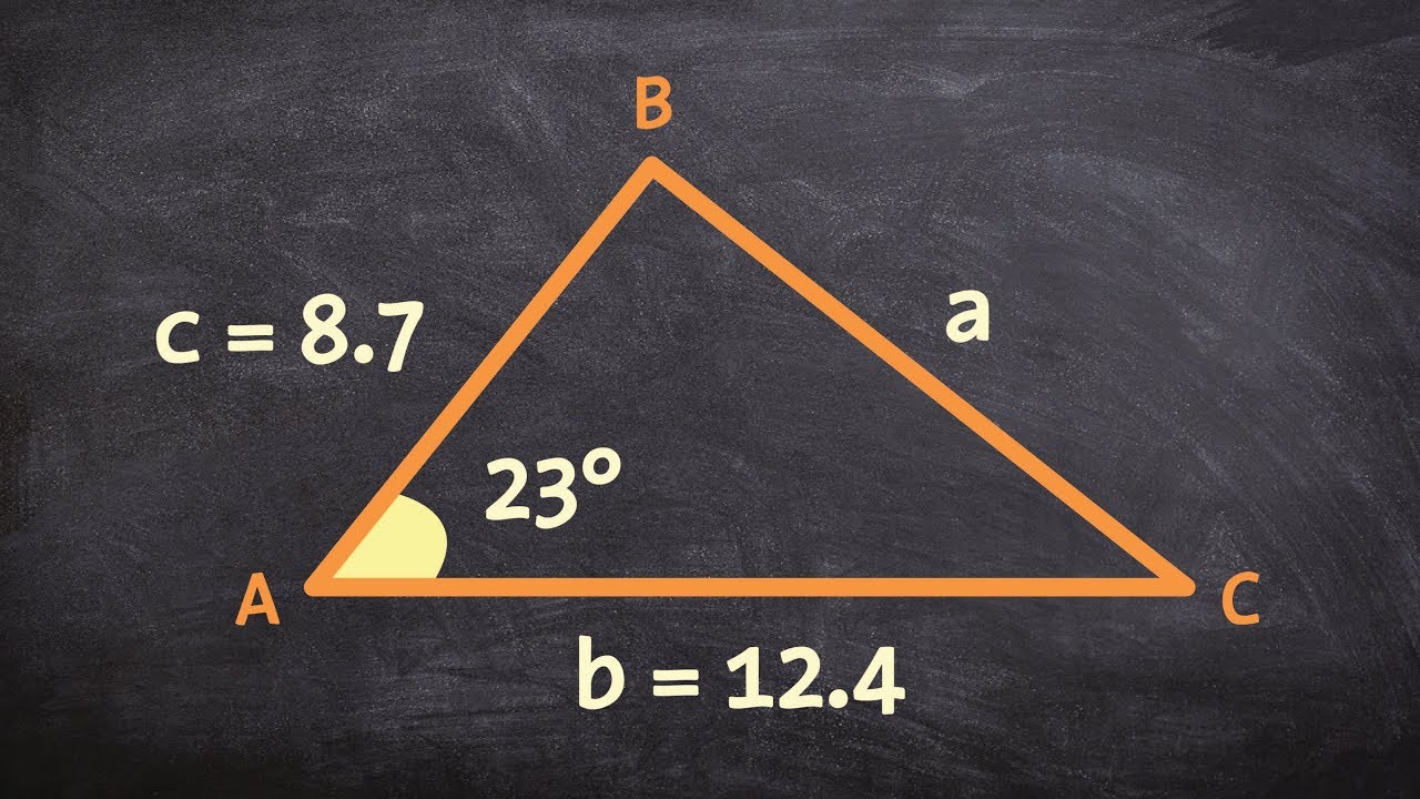 Using law of cosines to find our missing length of a triangle