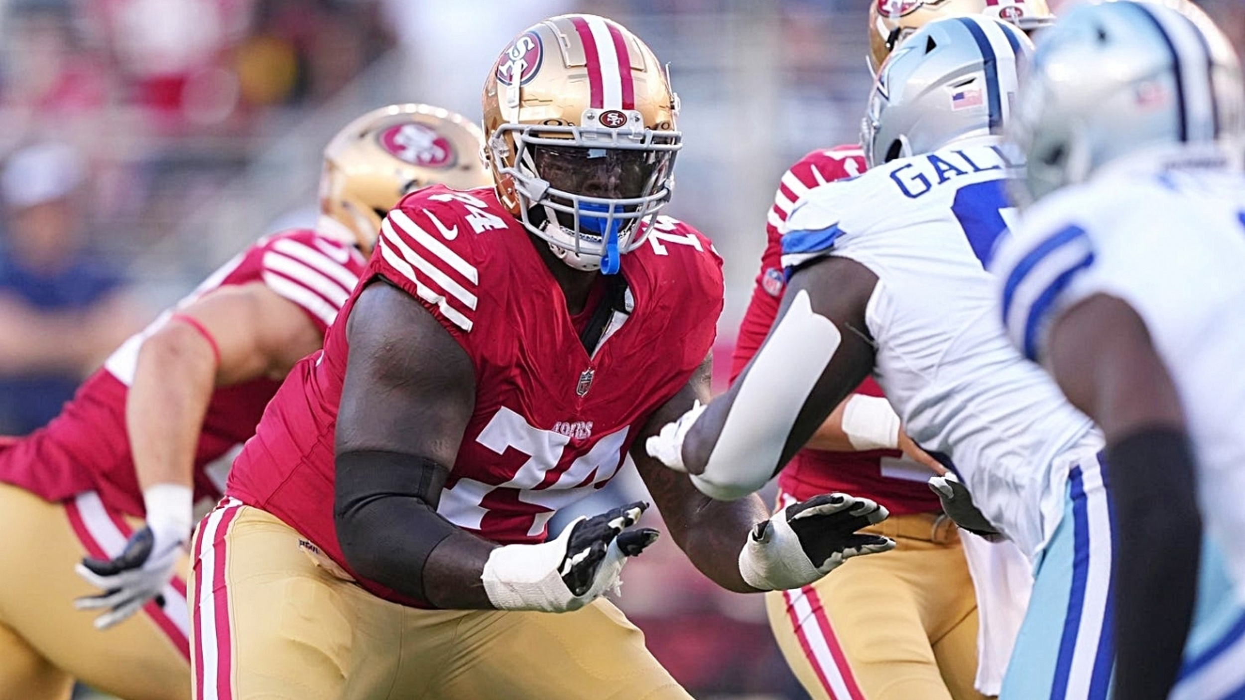 Two free agent 49ers offensive linemen meet with other teams