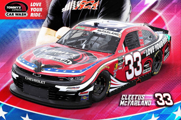 First look at Cleetus McFarland paint scheme for NASCAR O'Reilly debut ...
