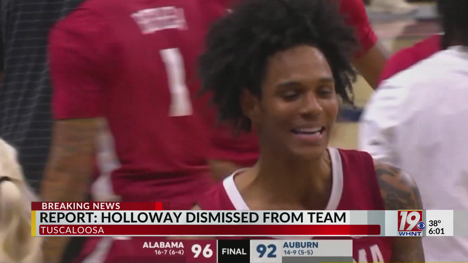 Alabama basketball player Aden Holloway arrested on marijuana ...