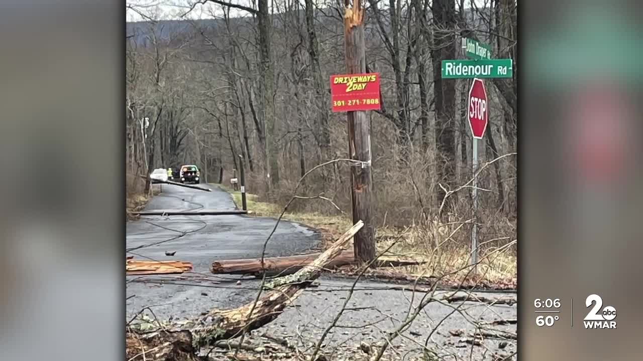 Minor damage reported after storms and tornado warnings on Monday