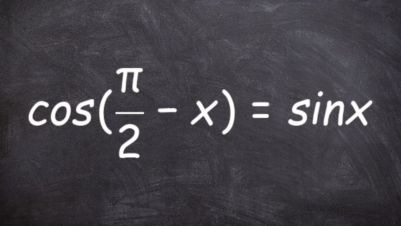 Verify cofunction identity using difference formula