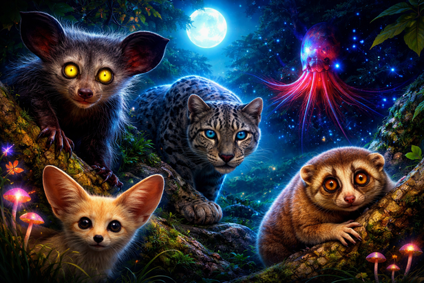 5 animals that appear only at night and are rarely seen