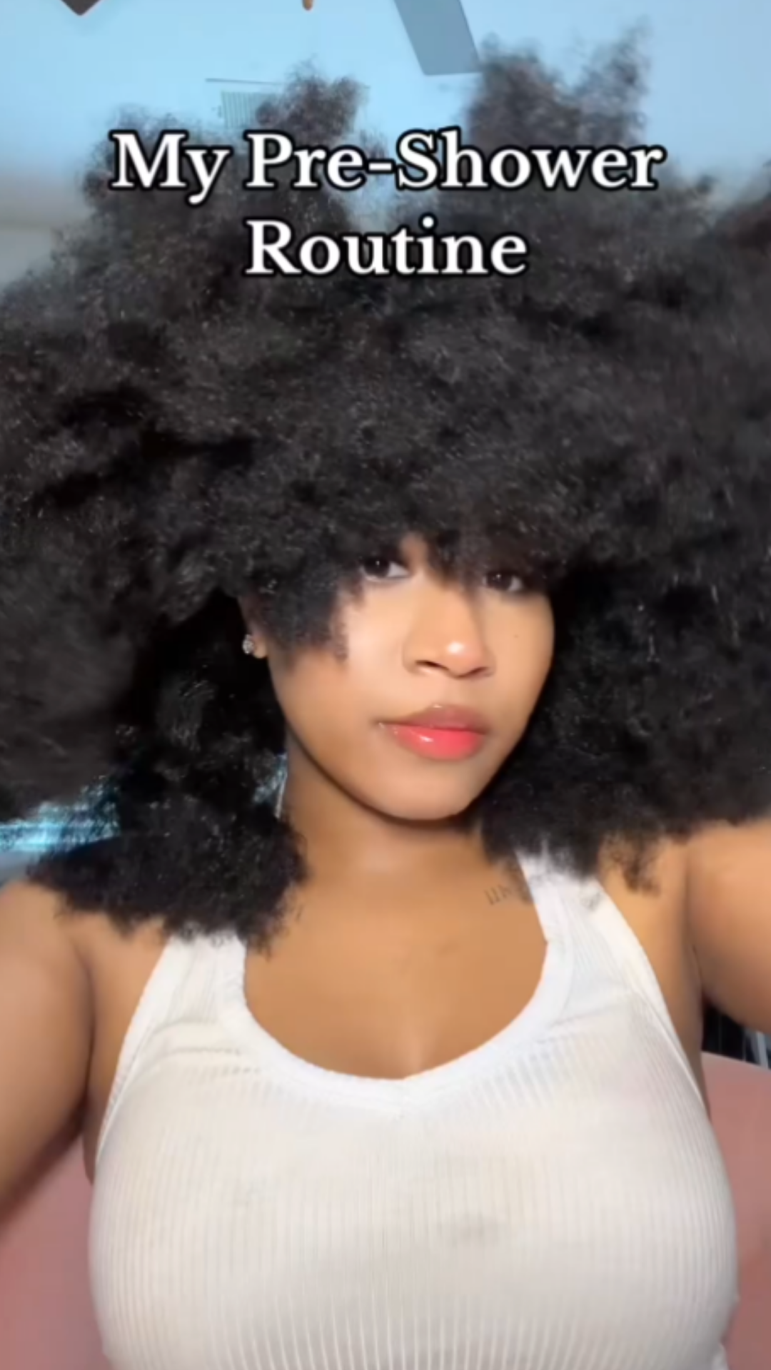 My pre shower hair routine using Bondbar