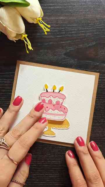 Cutest handmade birthday card DIY tutorial