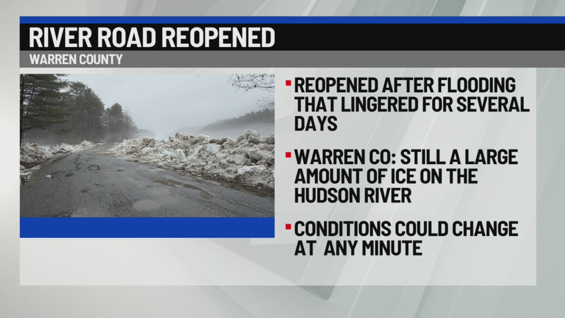 River Road reopens after flooding in Warren County