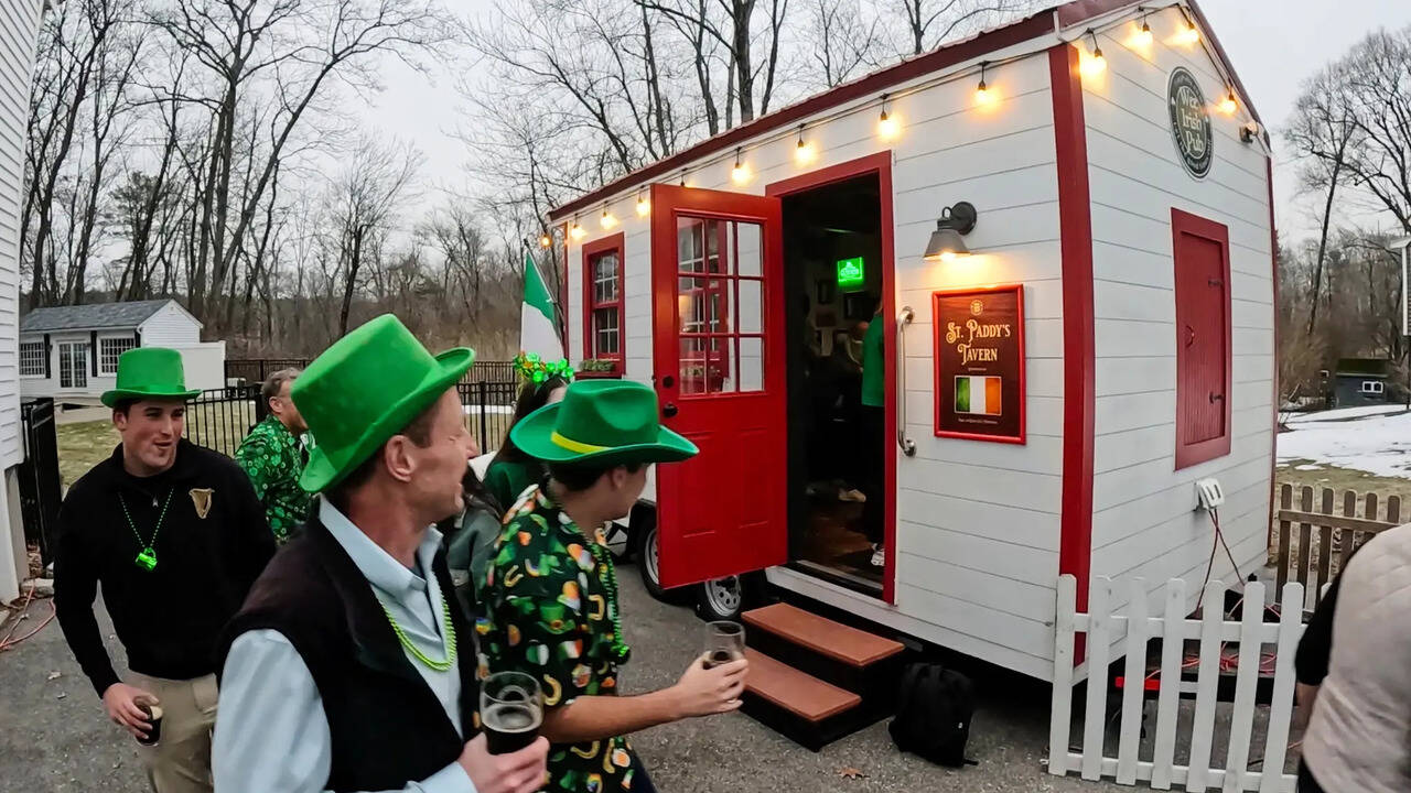 Mobile Irish pubs bring festive spirit to New England communities