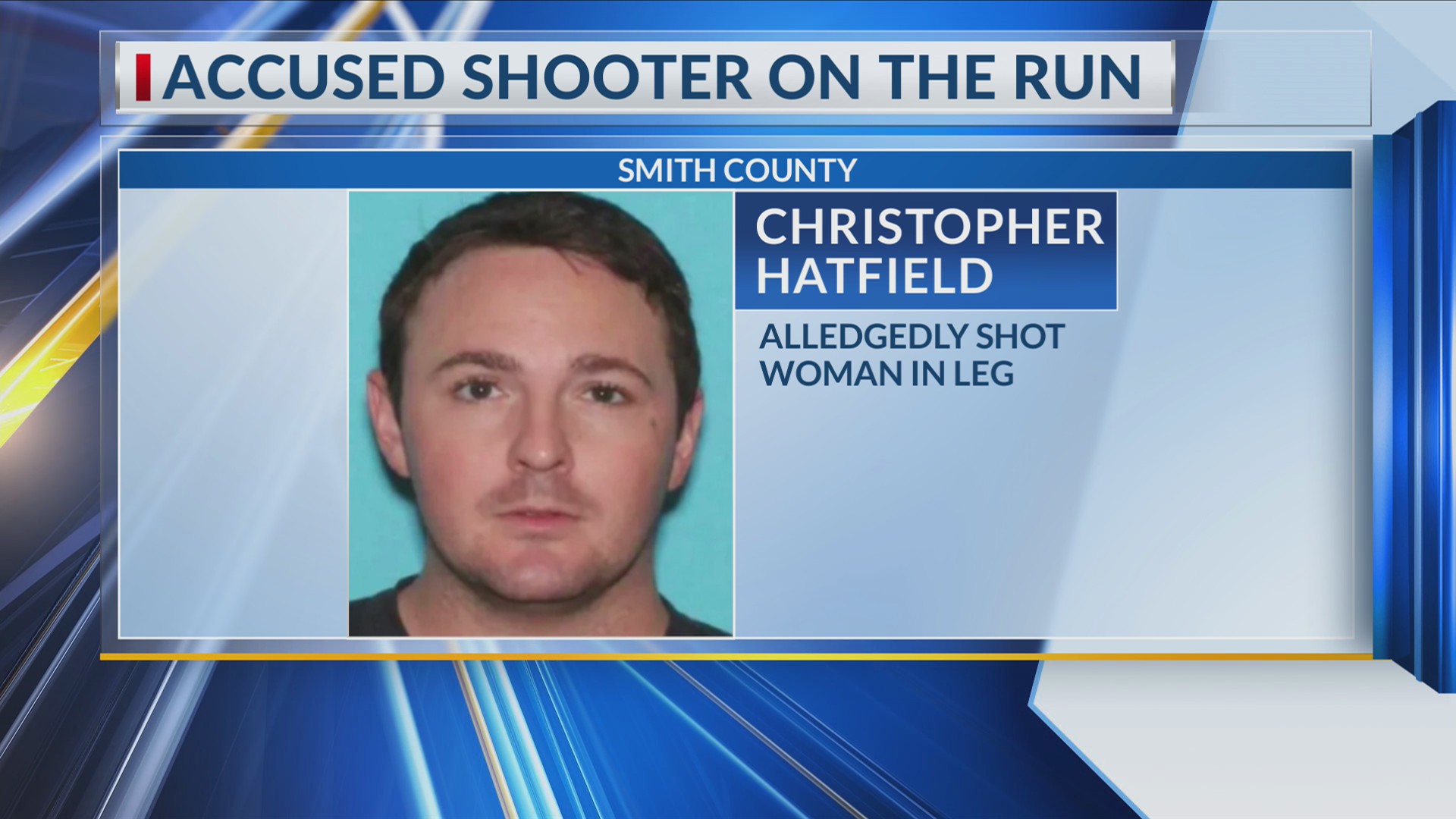 Search underway for man accused of shooting woman in Smith County