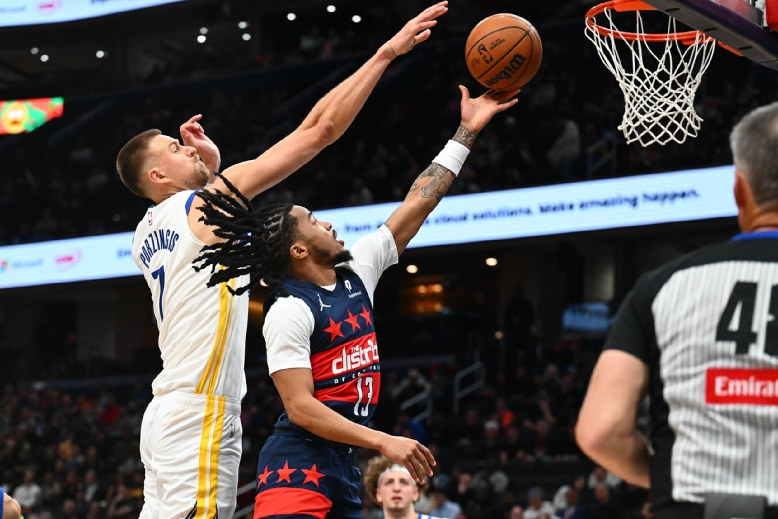 Warriors extend Wizards' slide; Trae Young strains quad