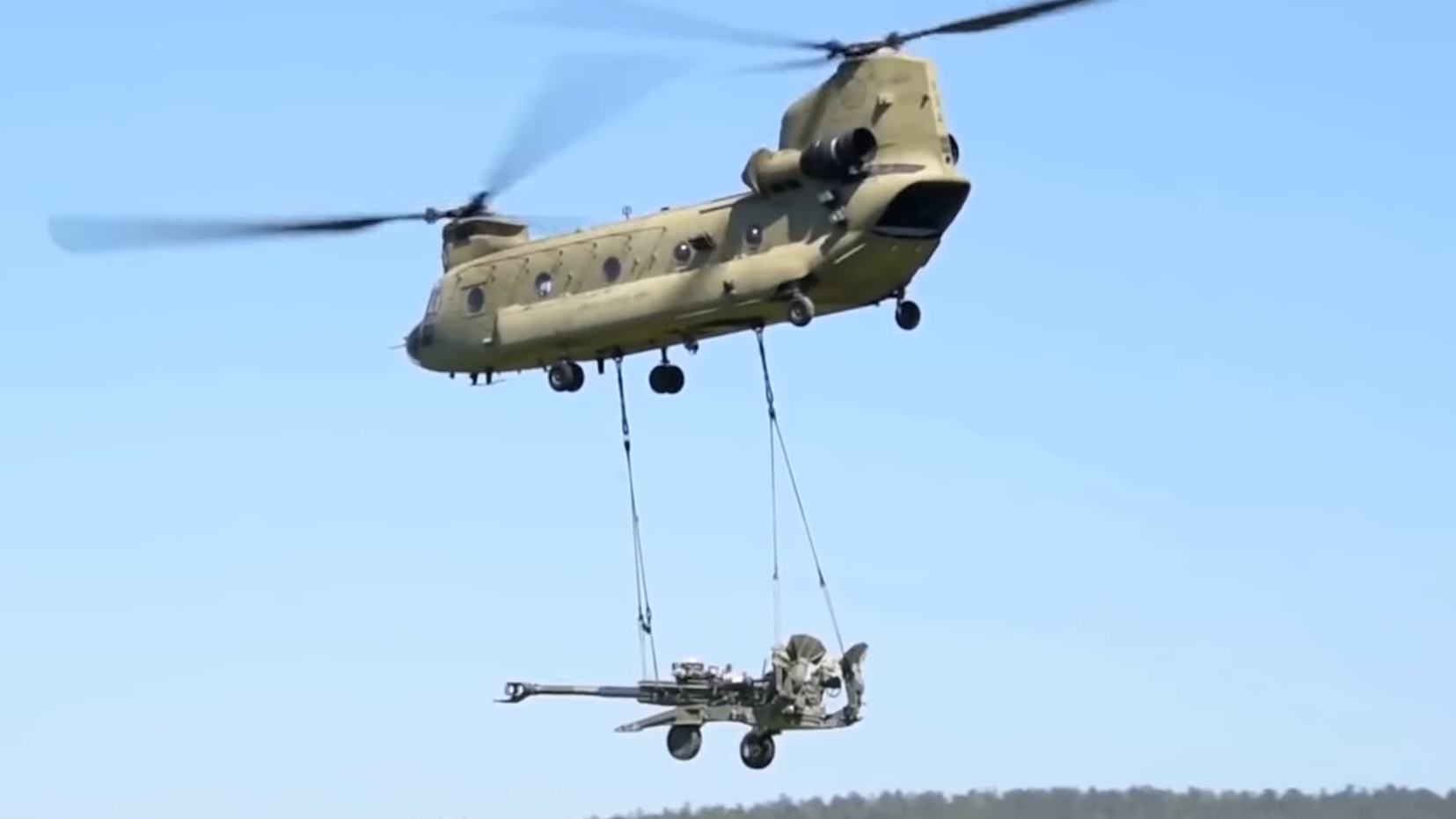 Watch a giant helicopter lift a tank like it weighs nothing