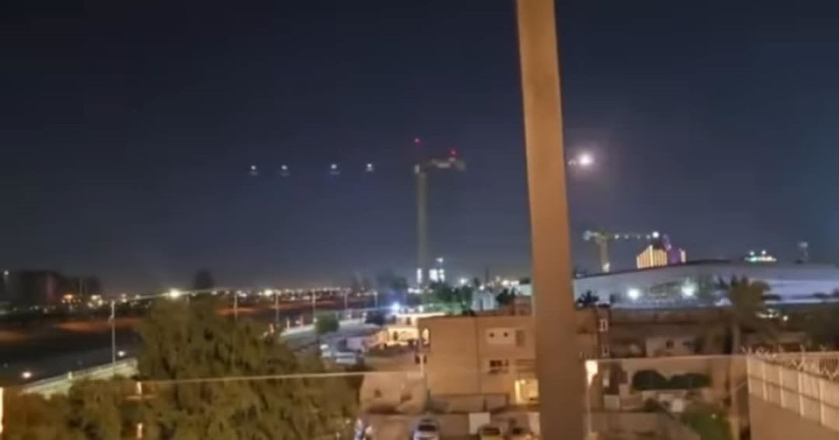 US-Iran conflict: New footage of drones and rockets striking US embassy ...