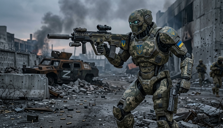 Ukraina mulai pakai robot tentara di medan perang