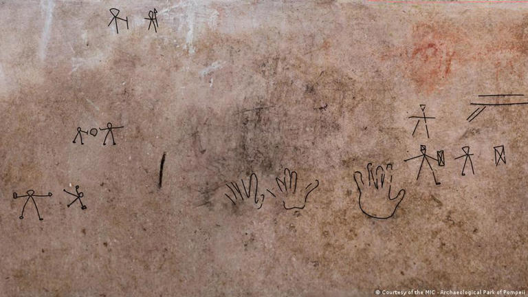 Previously unseen ancient graffiti reveals scenes of everyday life in ...