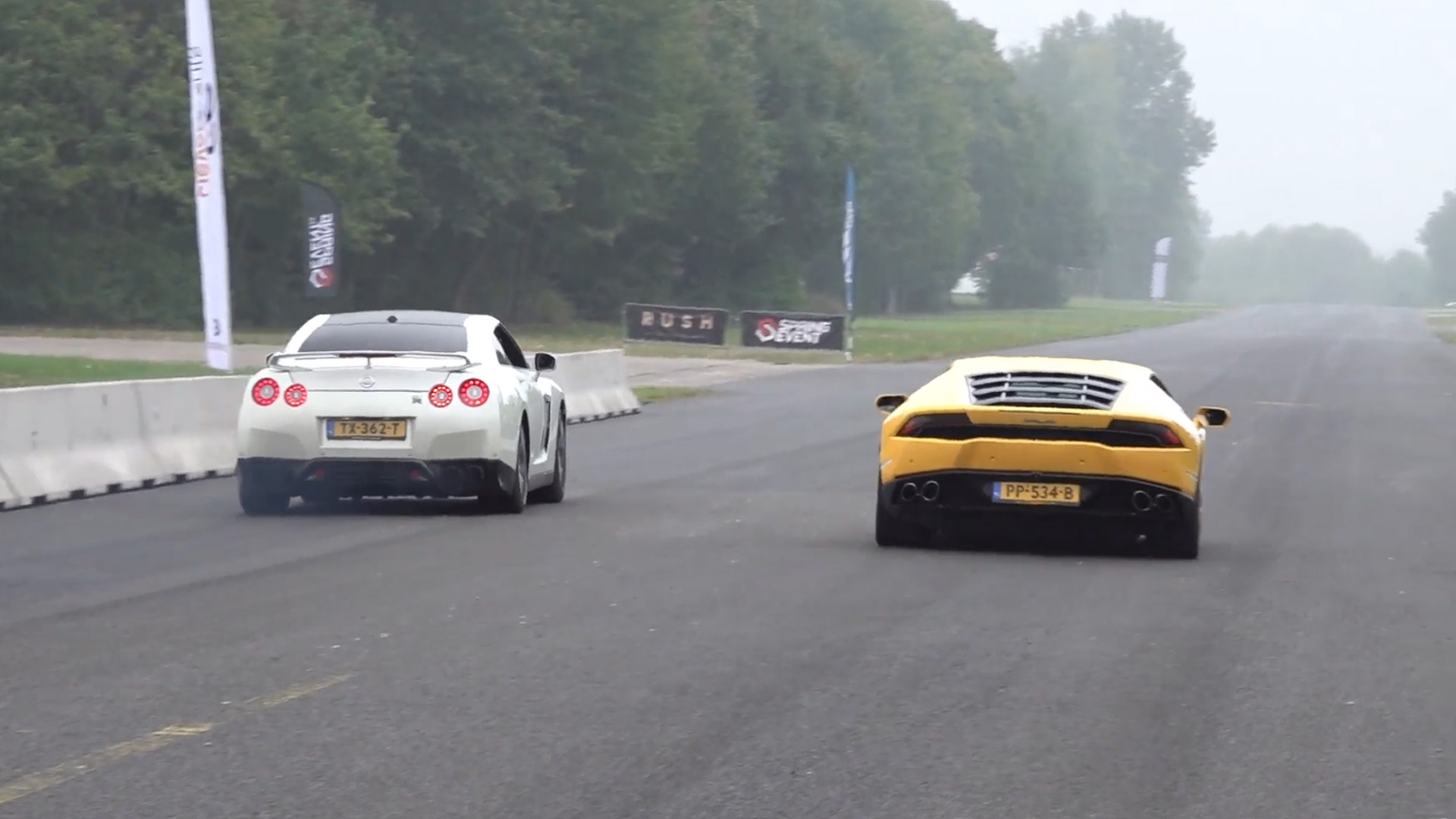 Can Nissan GTR win against Lamborghini Huracan in straight line battle?