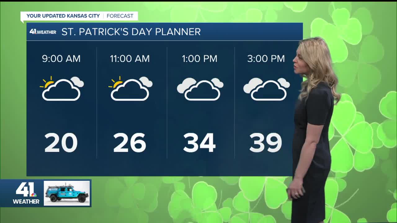 Chilly St. Patrick's Day ahead of much warmer weather
