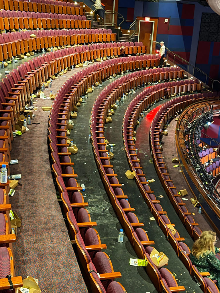 Academy Awards venue littered with trash sparks hypocrisy claims