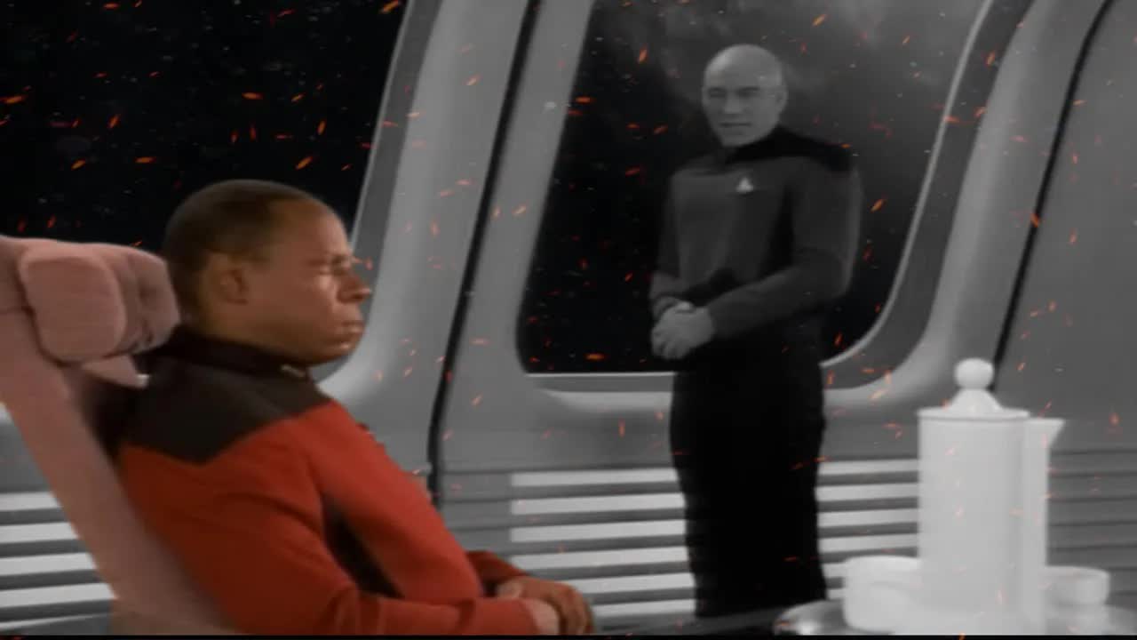 Scene analysis: Picard vs Sisko