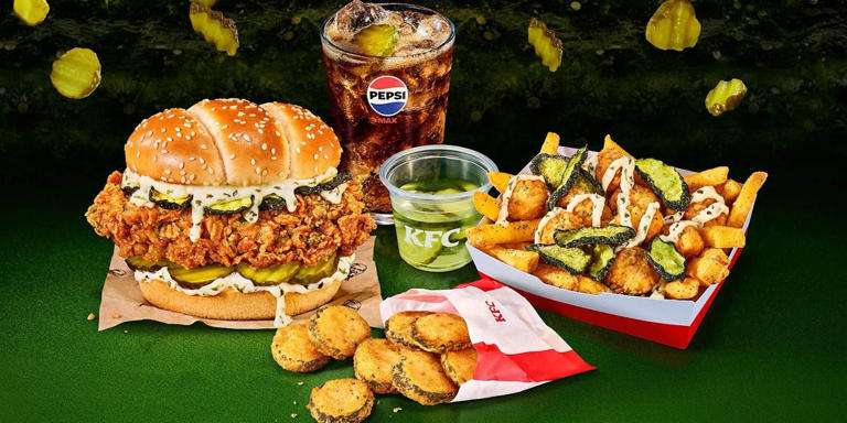 KFC launches an 'incredible' pickle menu, complete with a pickle Pepsi ...