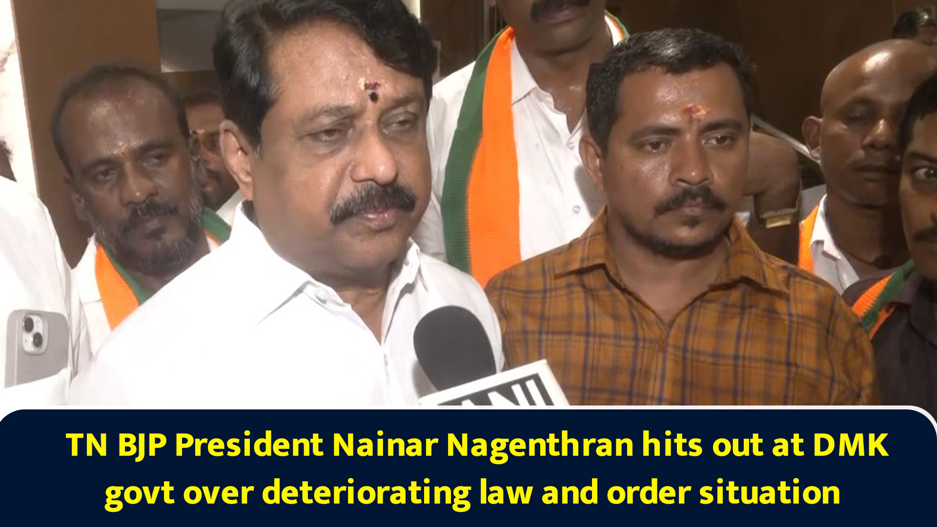 TN BJP president Nainar Nagenthran hits out at DMK govt over ...
