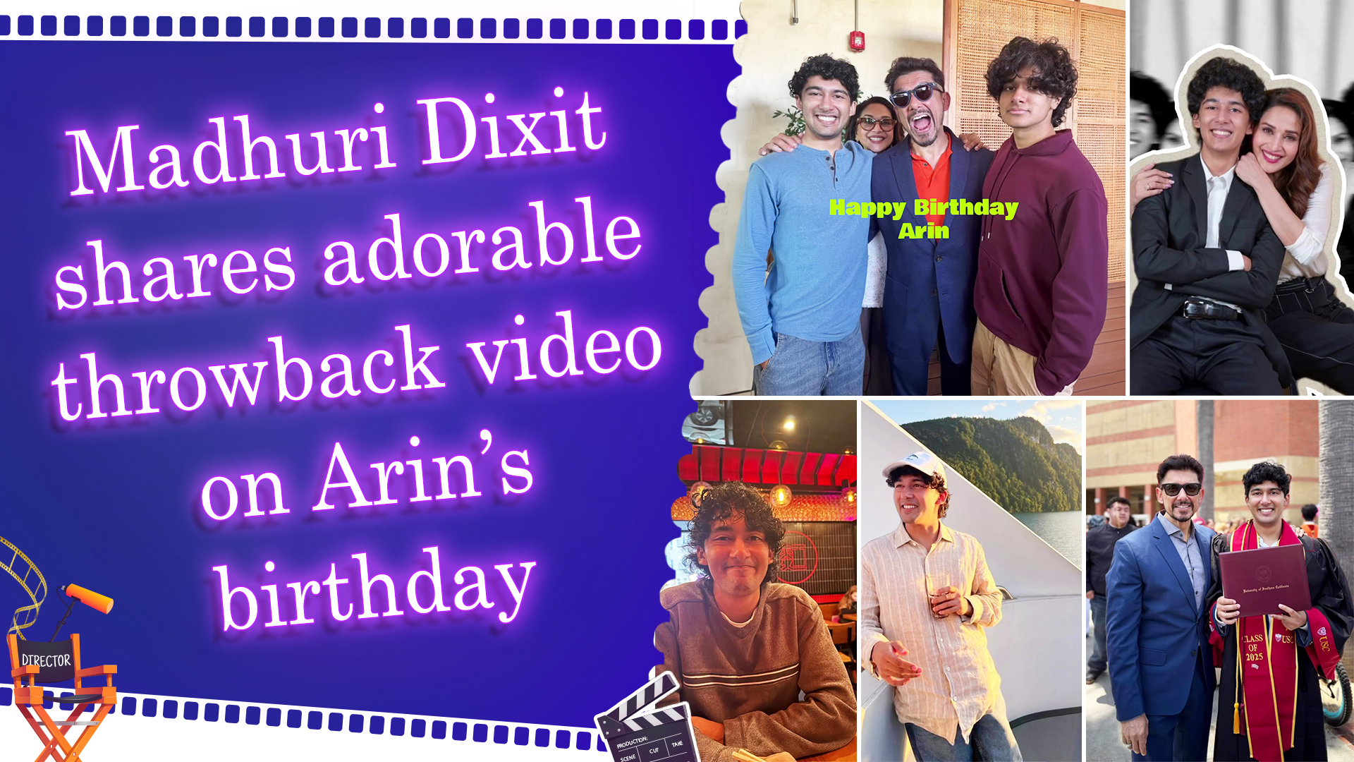 Madhuri Dixit and Dr Shriram Nene celebrate son Arin Nene’s birthday ...