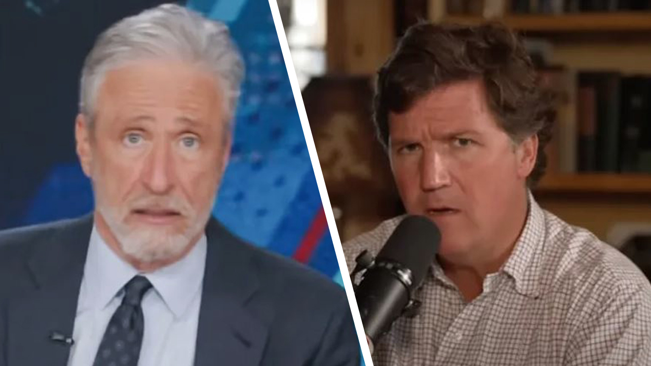 Jon Stewart destroys Tucker Carlson on live TV - "You're hurting America"