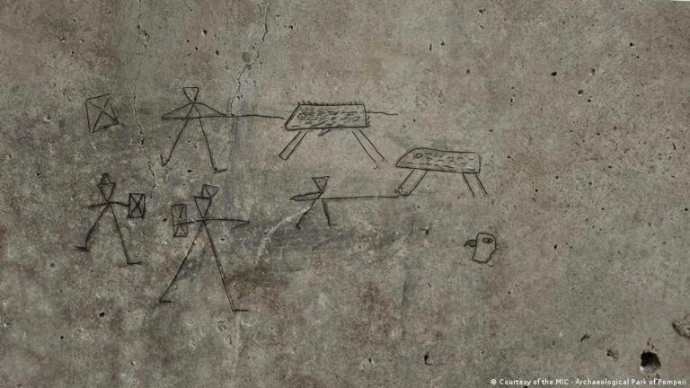Previously unseen ancient graffiti reveals scenes of everyday life in ...