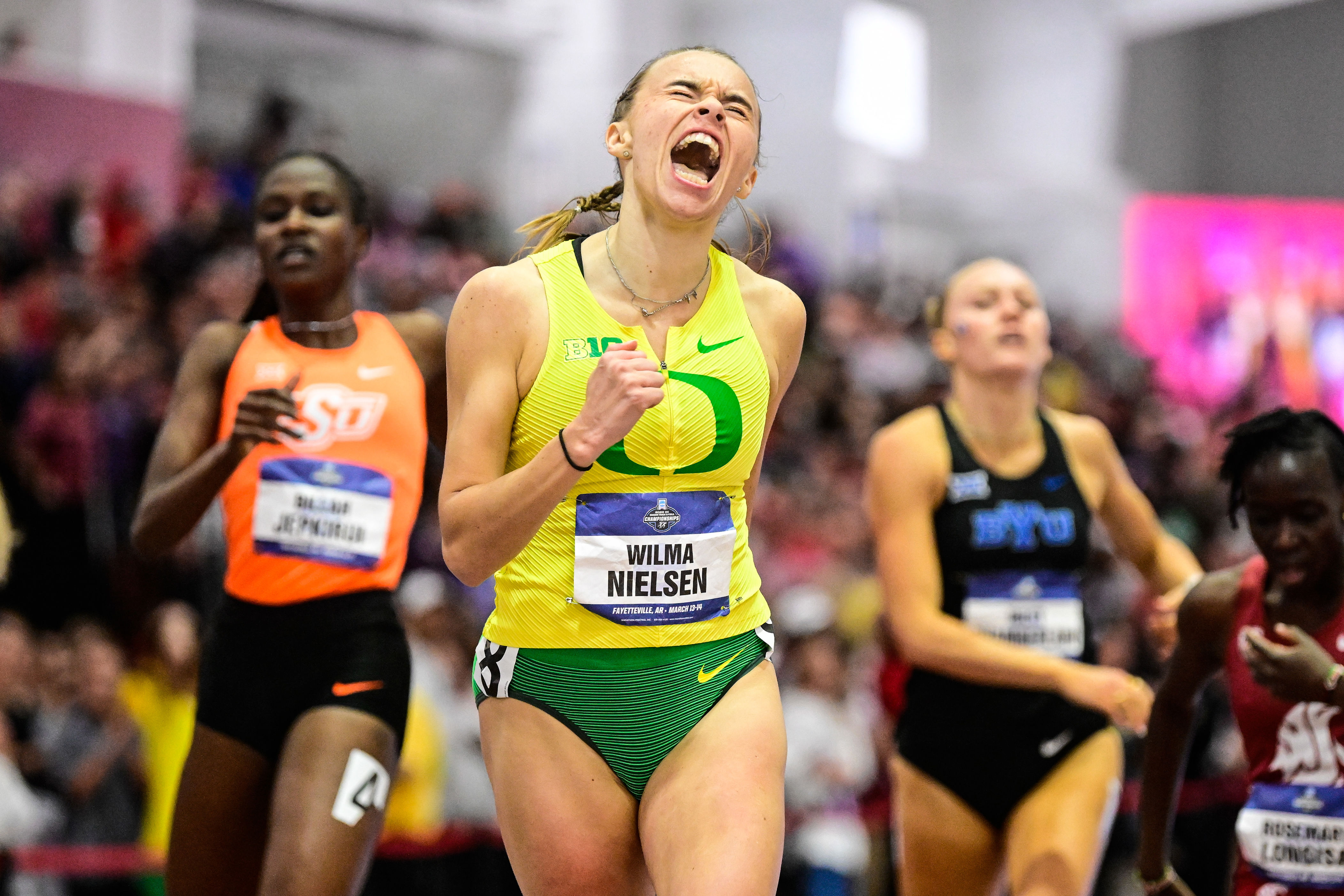 Oregon track and field finishes runner-up at NCAA indoor championships ...