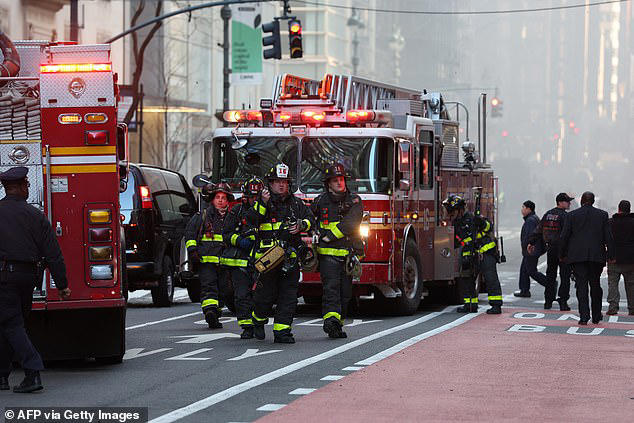Skyscraper catches fire in Midtown Manhattan close to route of St ...