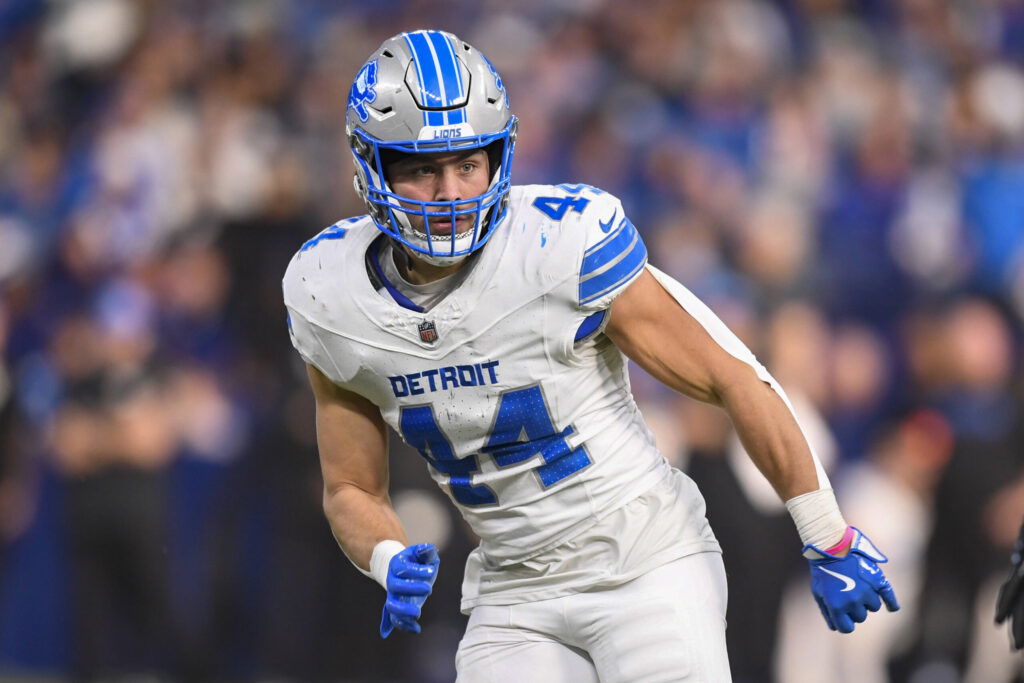 Lions’ LB Shares Health Update After ACL Injury Sidelined Him for 12 Months